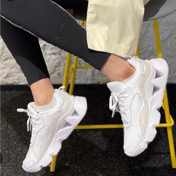 Nike | Shoes | Nike Ryz Ii 365 Womens White Chunky Casual Running Shoes ...